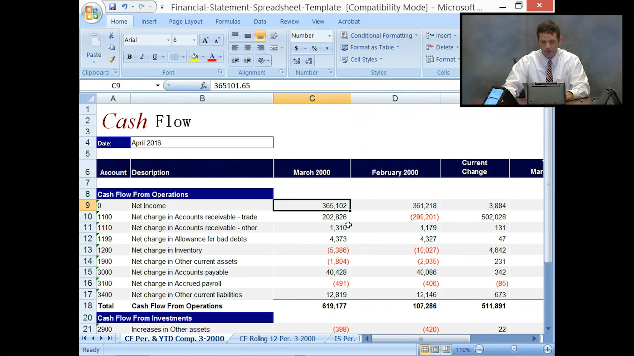 Excel Spreadsheet (example 2) - Veritext