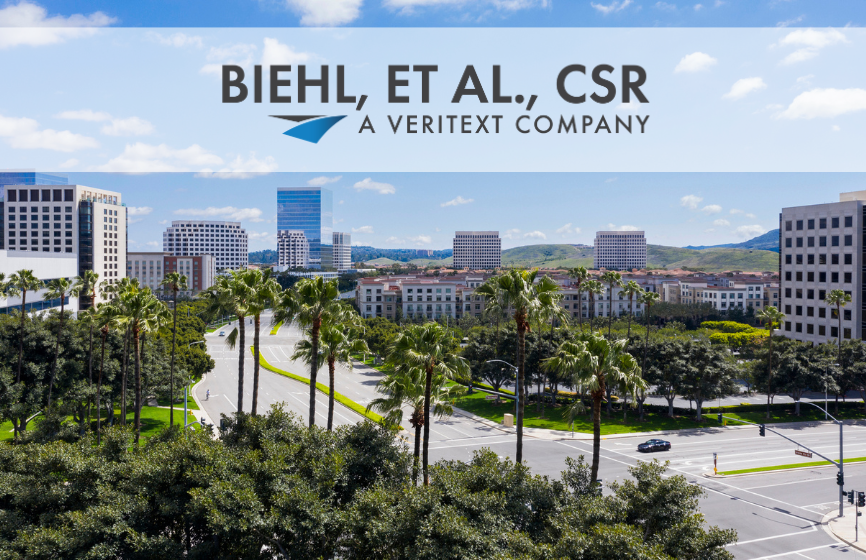 Veritext Welcomes Irvine, CA-Based Biehl, et al