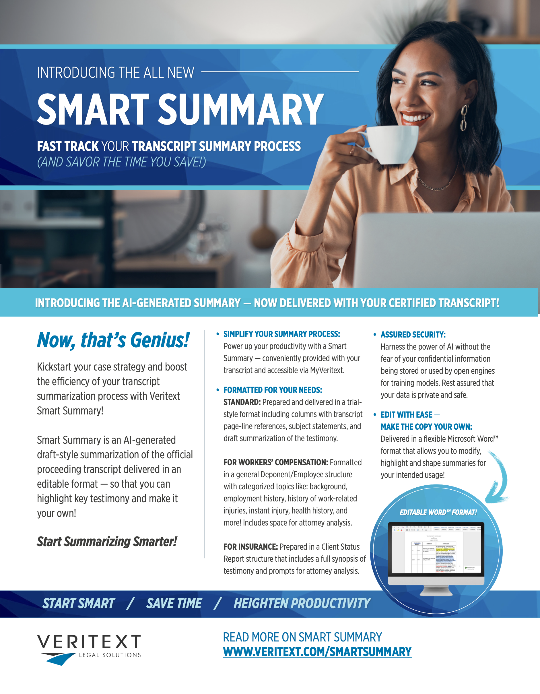 Smart Summary | Transcript Summary Veritext
